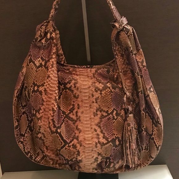 Bellasima | Bags | Nwt Genuine Python Hobo Made In Italy | Poshmark